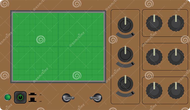 Oscilloscope stock vector. Illustration of oscillograph - 41070952