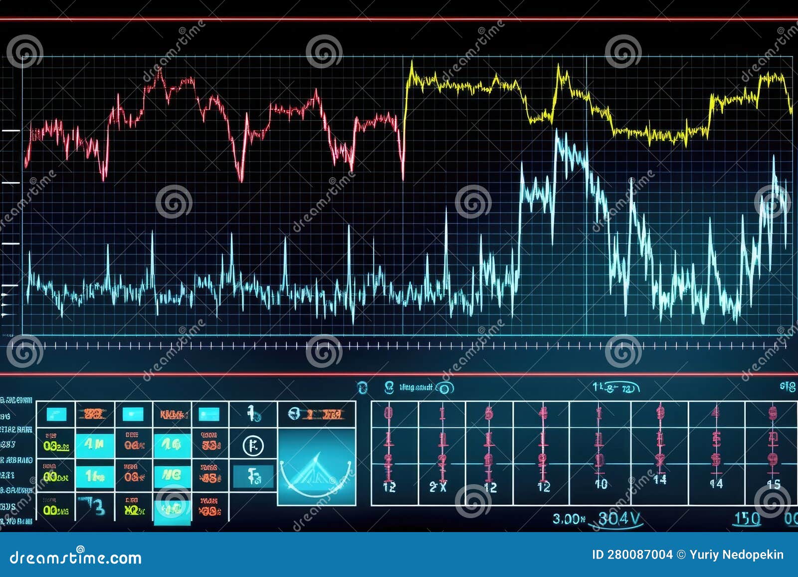 Oscilloscope Waveform Stock Photography | CartoonDealer.com #6313586