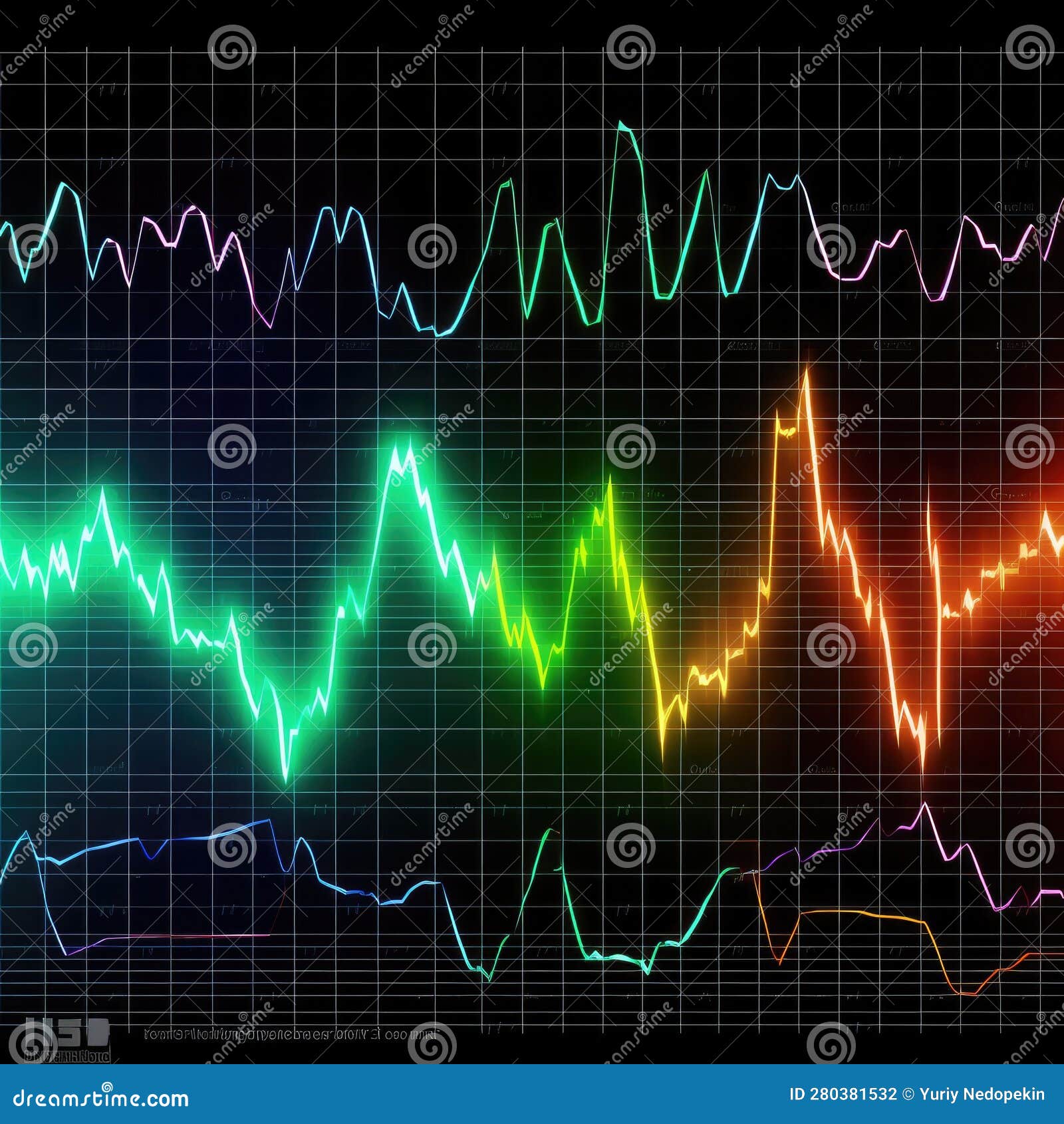 Oscilloscope Waveform On Its Screen. Generative AI Stock Image ... Oscilloscope Waveform On Its Screen. Generative AI Stock Image ...