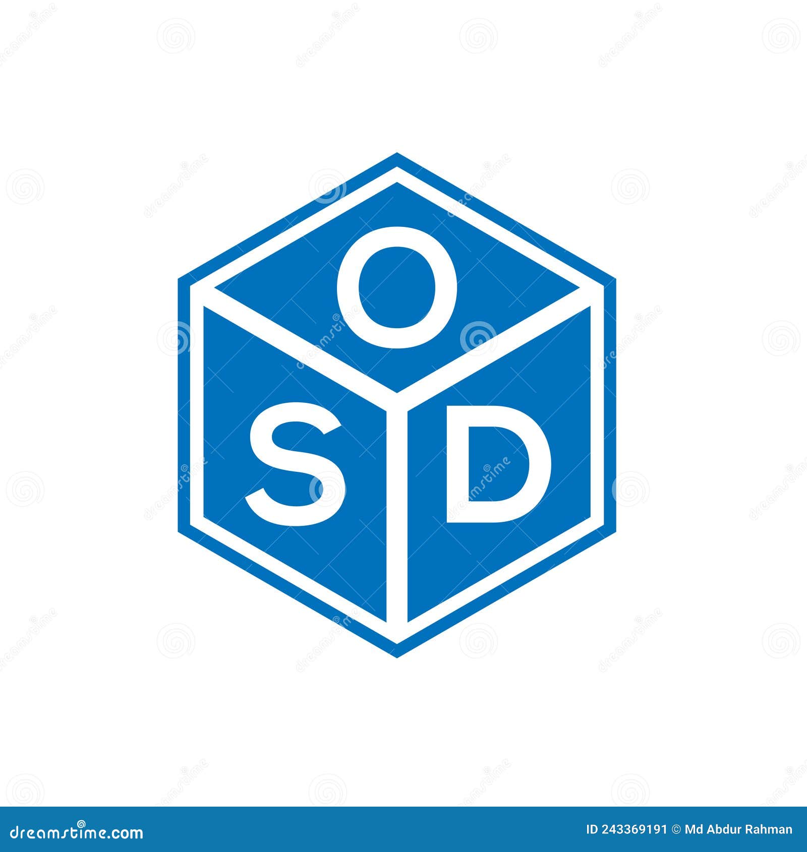 OSD Letter Logo Design On Black Background. OSD Creative Initials ...