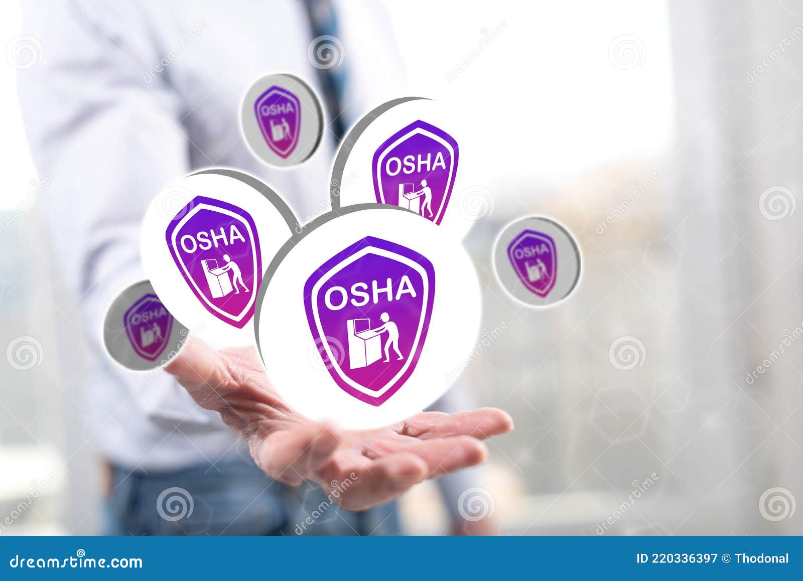 Concept of osha stock image. Image of worker, occupation - 220336397