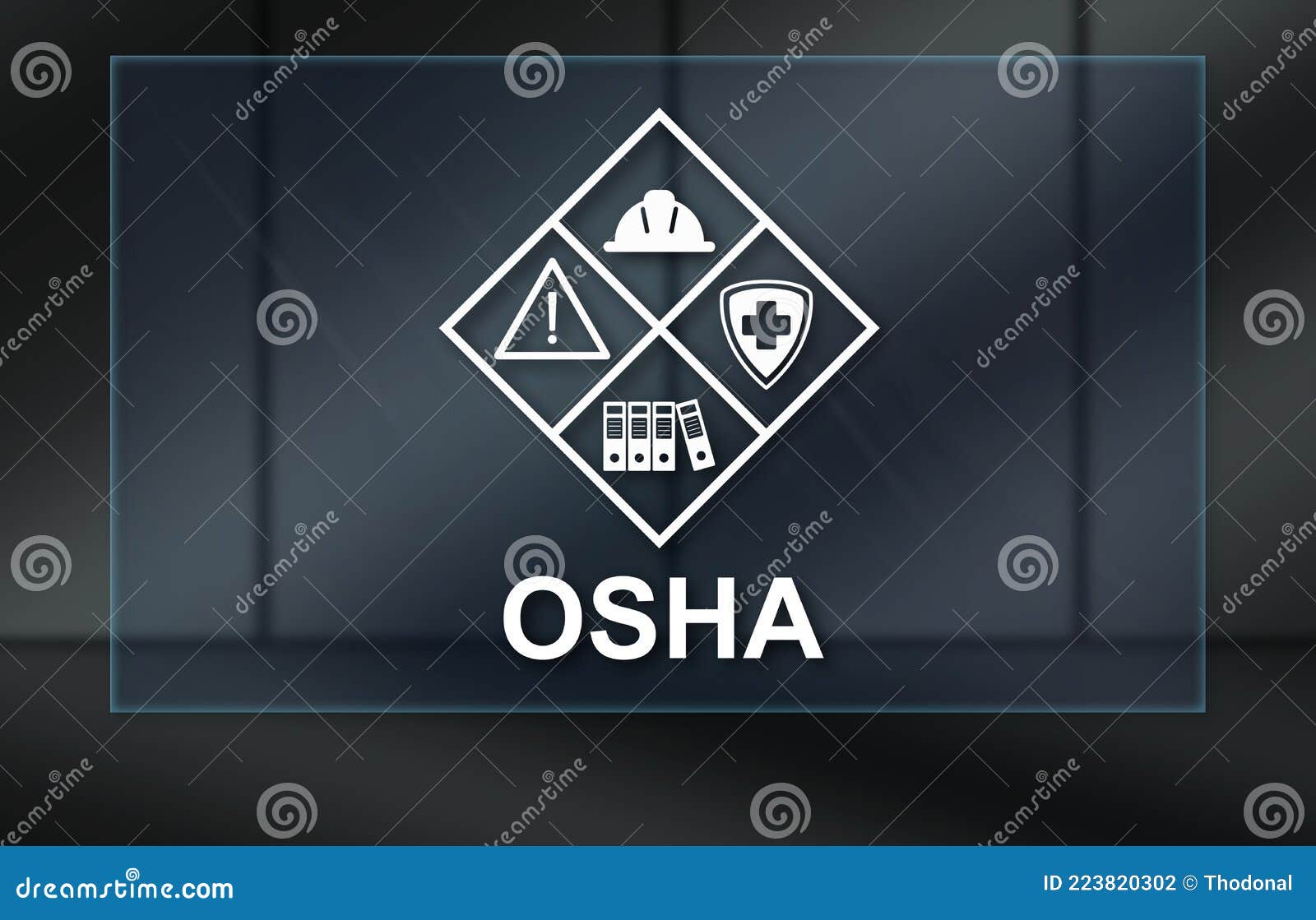 Concept of osha stock illustration. Illustration of manufacture - 223820302