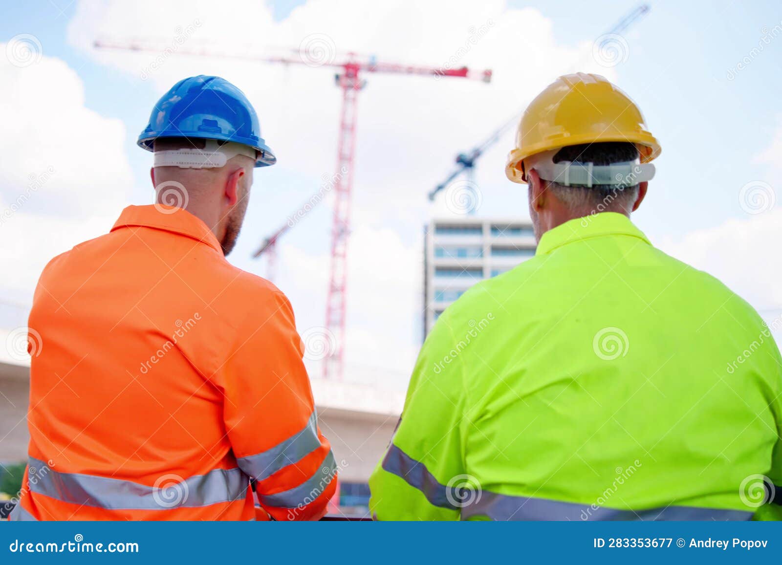 OSHA Inspector at Construction Site Stock Image - Image of hardhat ...