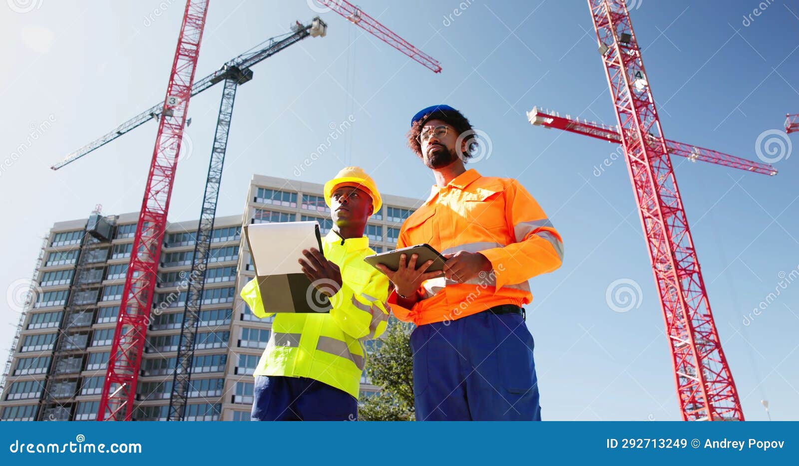 OSHA Inspector at Construction Site Stock Image - Image of inspector ...