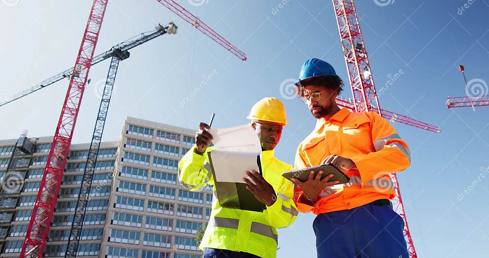 OSHA Inspector at Construction Site Stock Image - Image of people ...