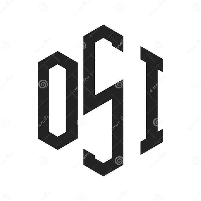 OSI Logo Design. Initial Letter OSI Monogram Logo Using Hexagon Shape ...
