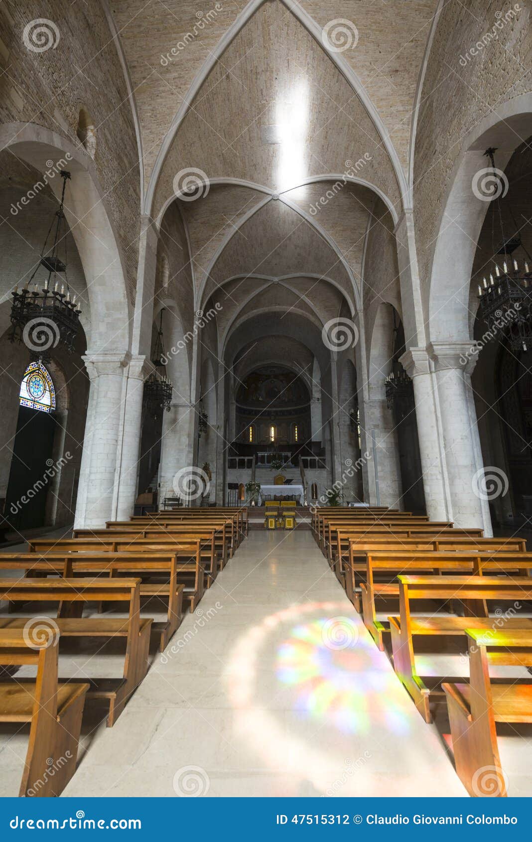 Osimo (Italy): cathedral stock photo. Image of interior - 47515312