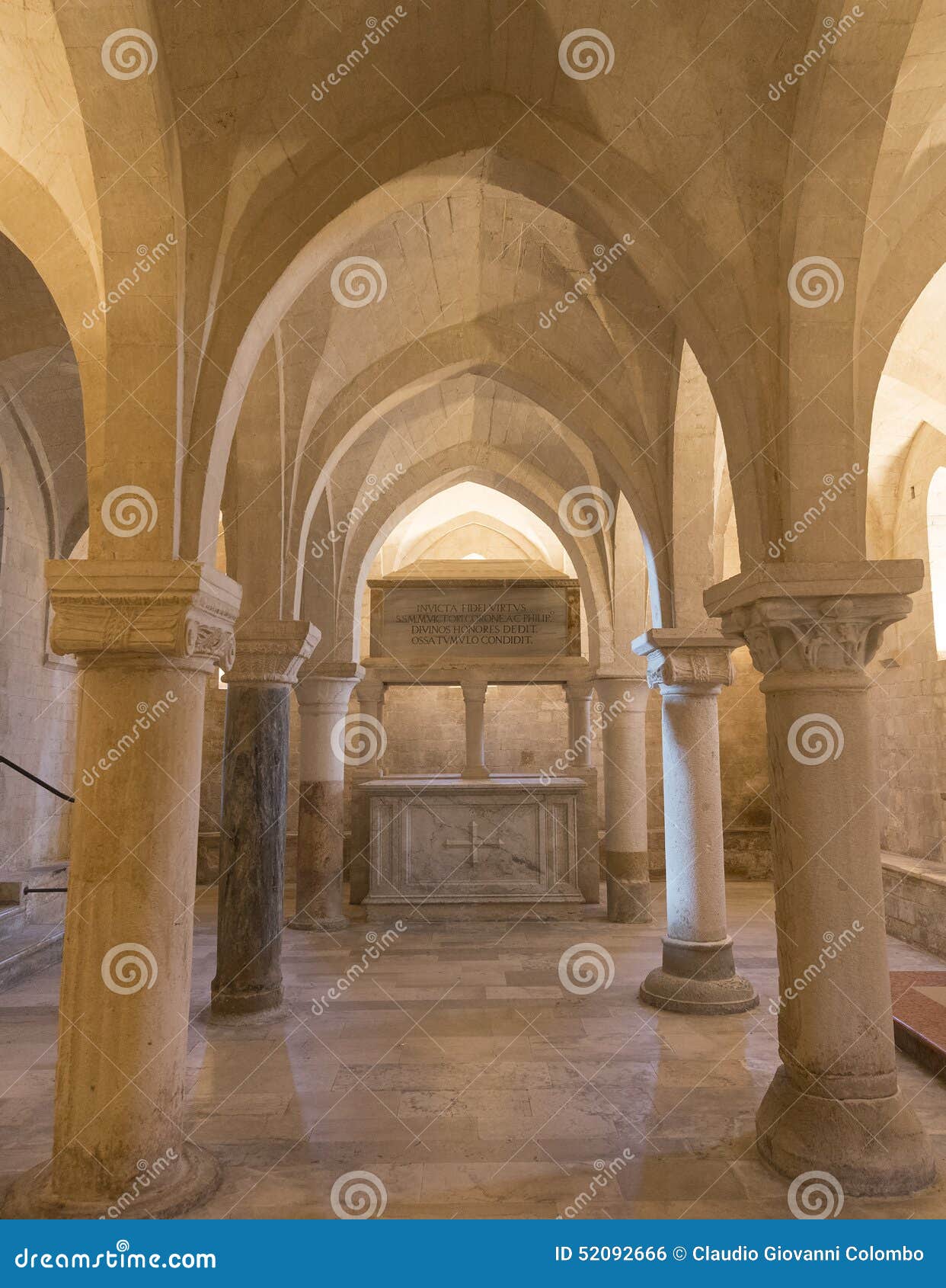 Osimo (Italy): cathedral stock photo. Image of crypt - 52092666