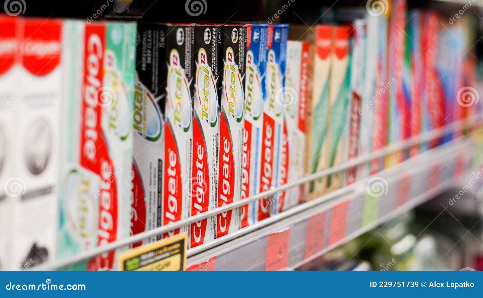 Toothbrushes and Toothpaste are on the Shelves of Stores. Editorial ...