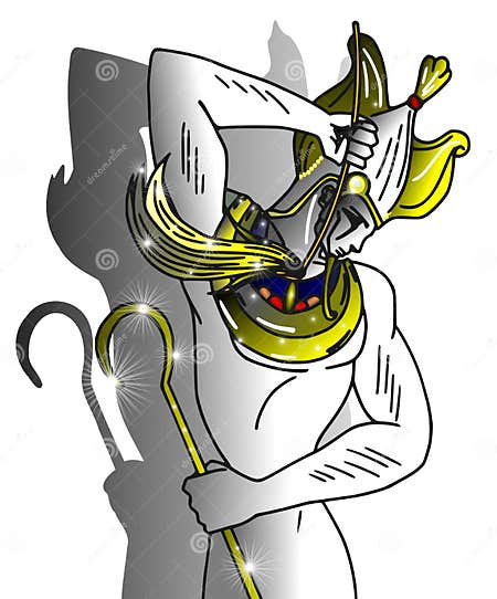 Egyptian God Osiris Isolated, Egypt, Cartoon, Colors Stock Illustration ...