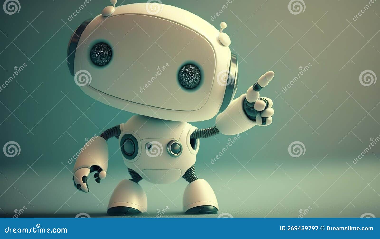 Ositive Cute Robot. UI and UX Designed. Isolated on a Background Stock ...