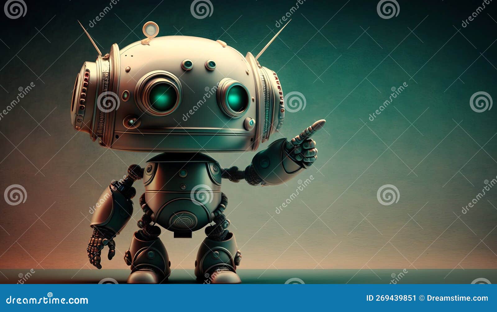 Ositive Cute Robot. UI and UX Designed. Isolated on a Background Stock ...