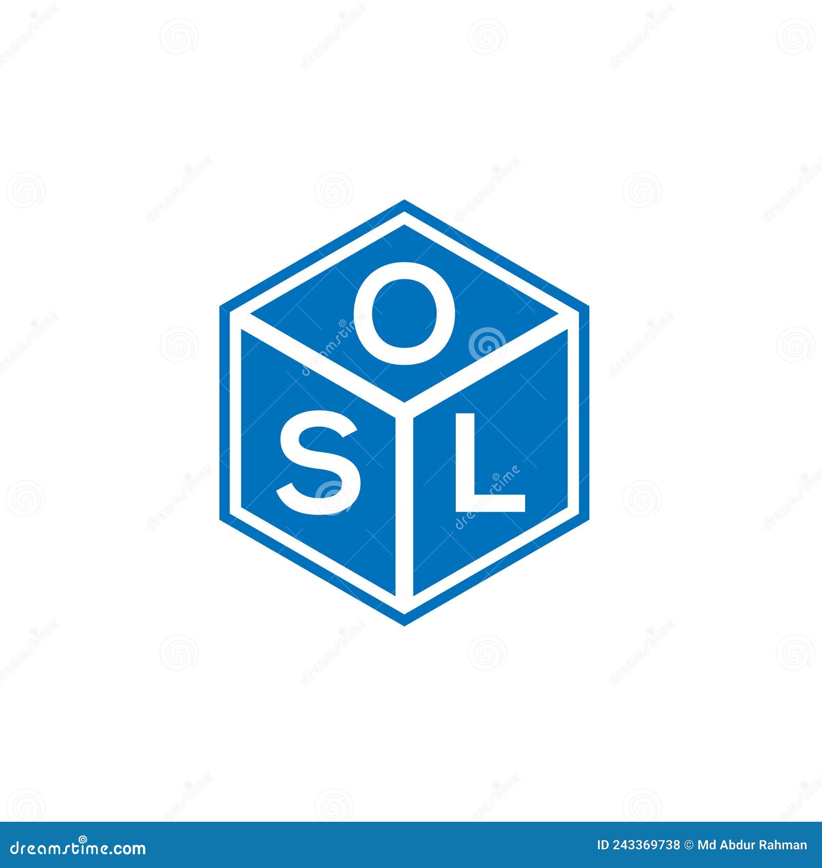 OSL Letter Logo Design on Black Background. OSL Creative Initials ...