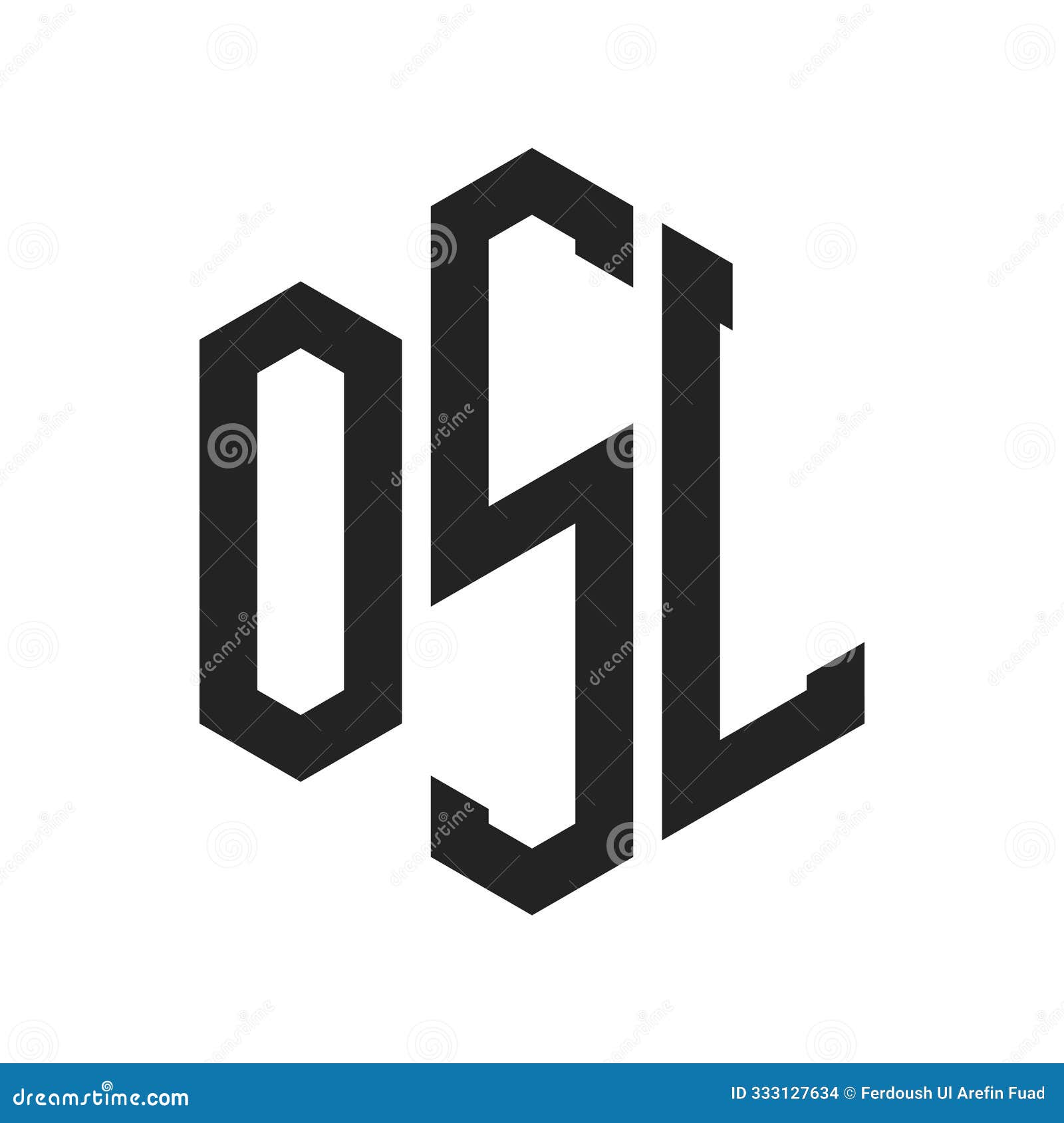 OSL Logo Design. Initial Letter OSL Monogram Logo Using Hexagon Shape ...