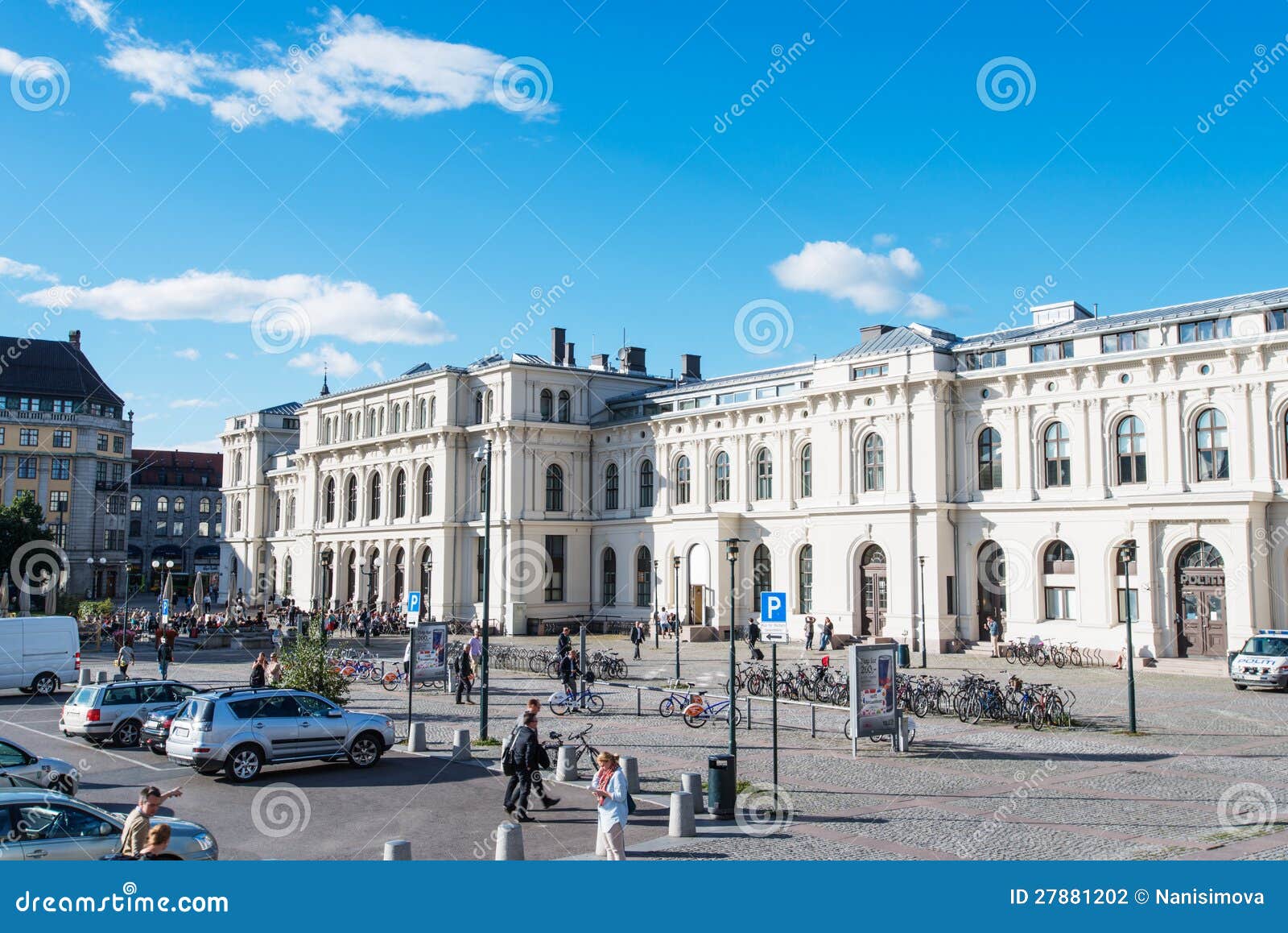 Oslo Central Railway Station Editorial Photography - Image of bikes ...
