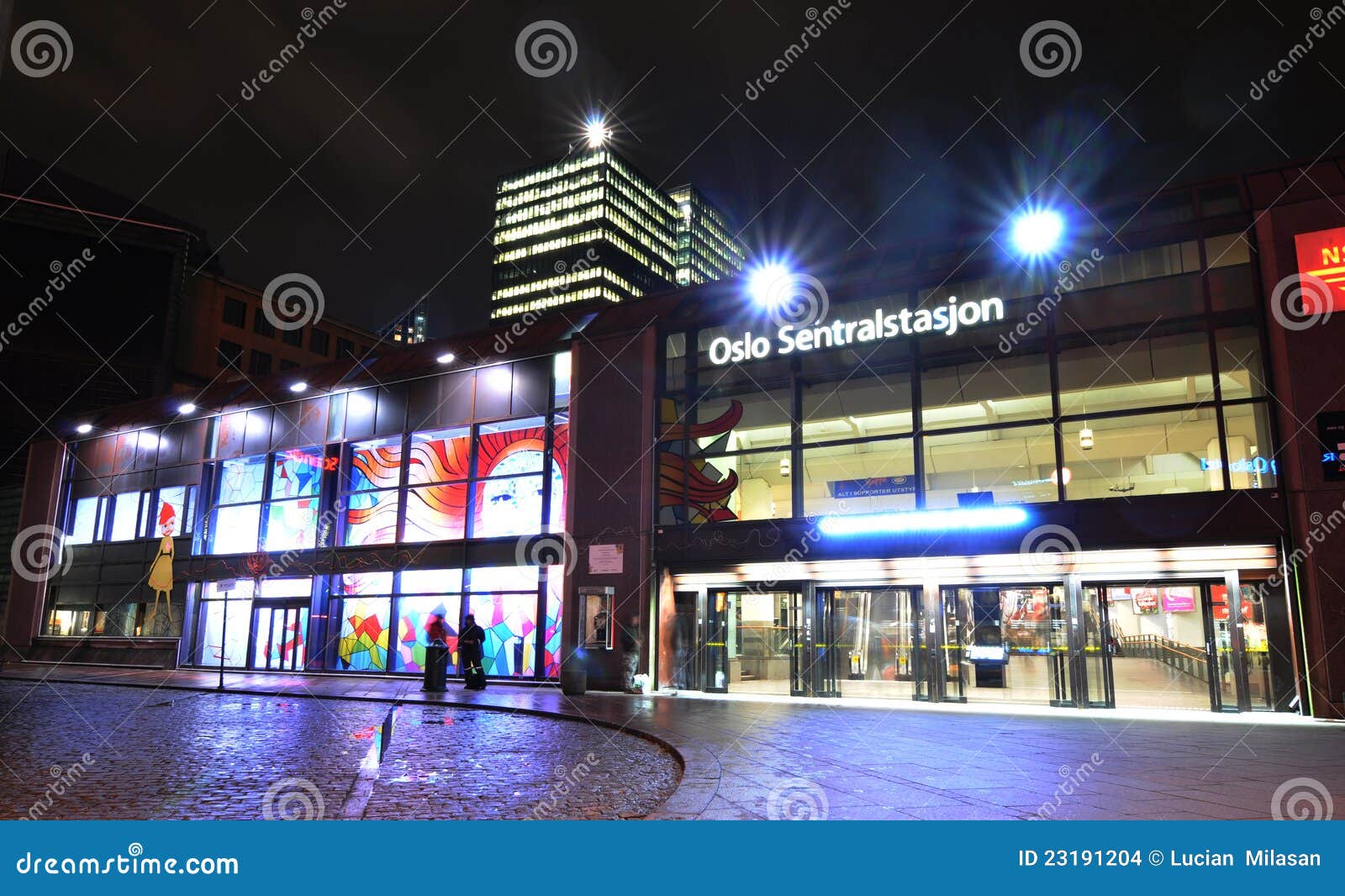 Oslo Central Station editorial stock image. Image of scandinavian ...