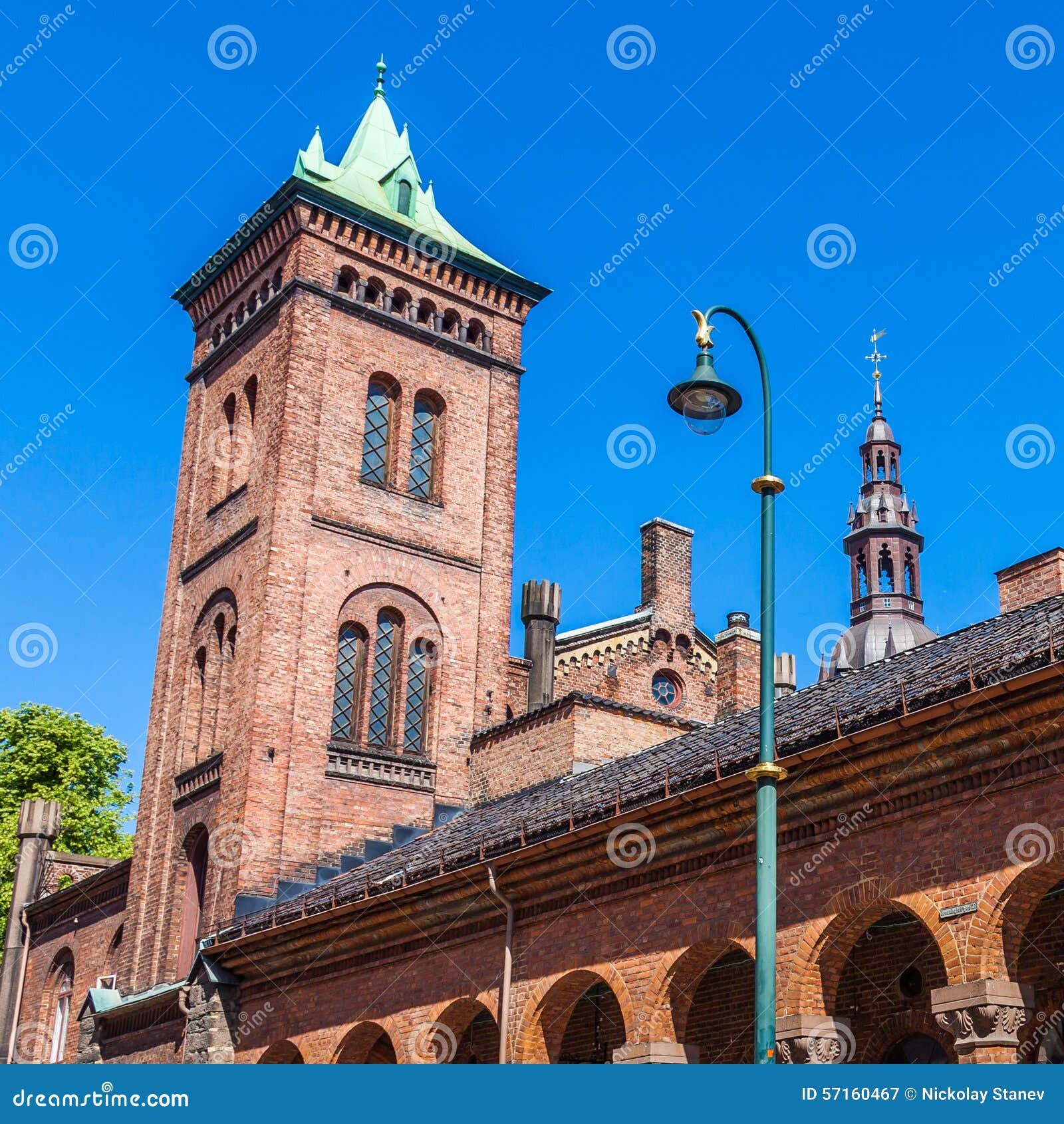 Oslo Church stock image. Image of norway, european, steeple - 57160467