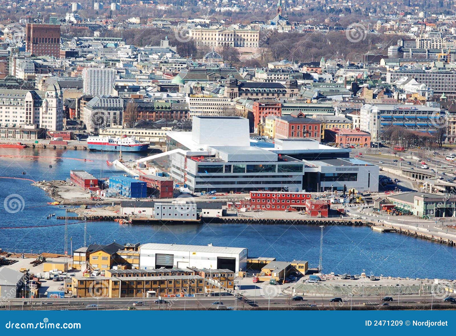 Oslo City stock image. Image of house, town, march, castle - 2471209
