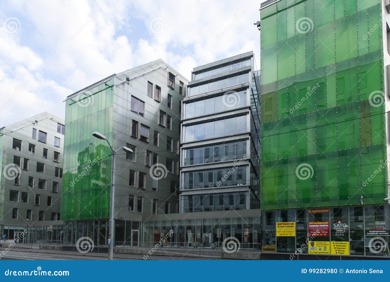 Oslo City. the Barcode Buildings. Editorial Image - Image of abstract ...