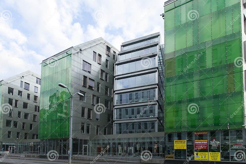 Oslo City. the Barcode Buildings. Editorial Image - Image of abstract ...