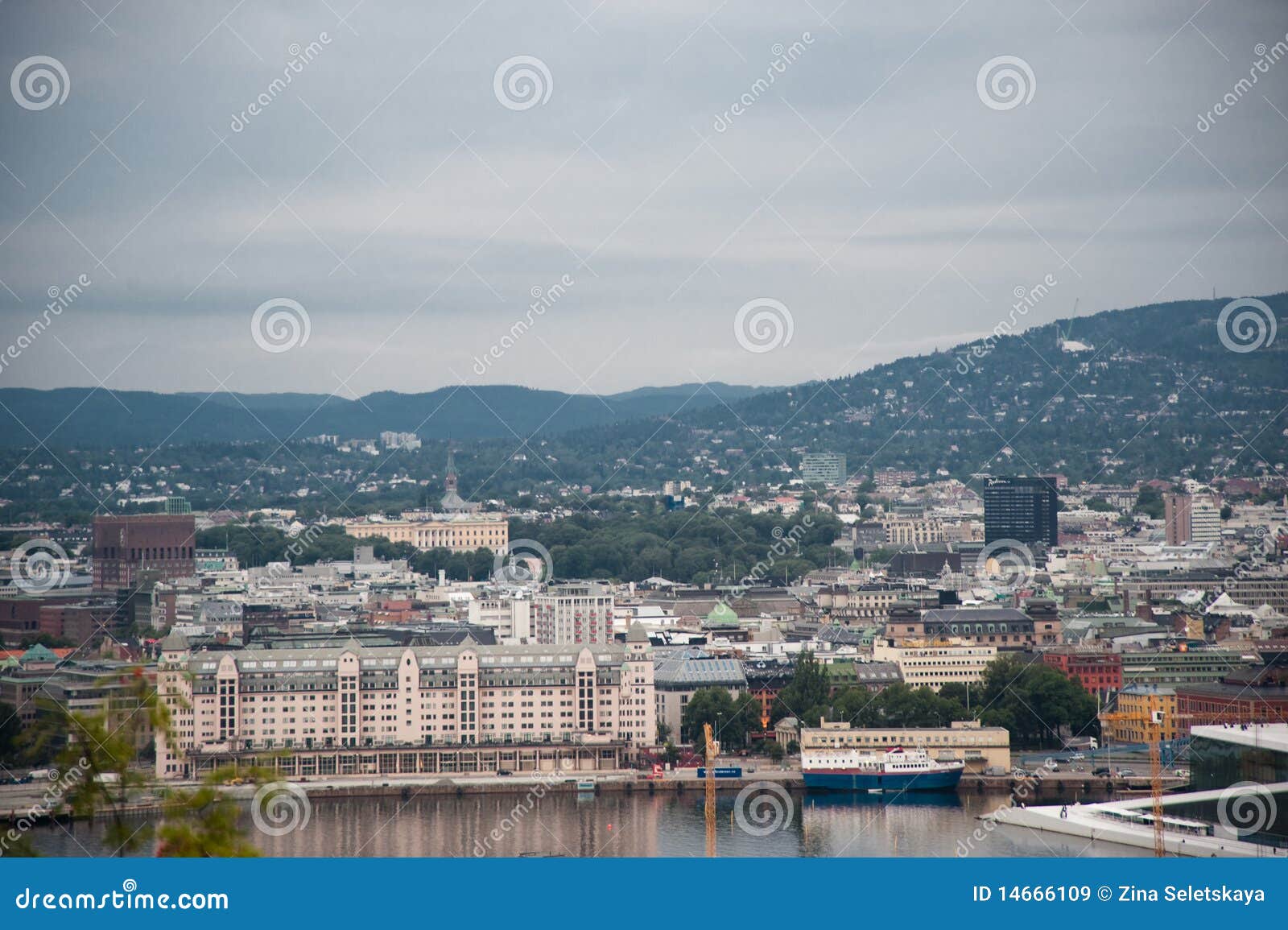 Oslo cityscape stock image. Image of view, color, tourism - 14666109