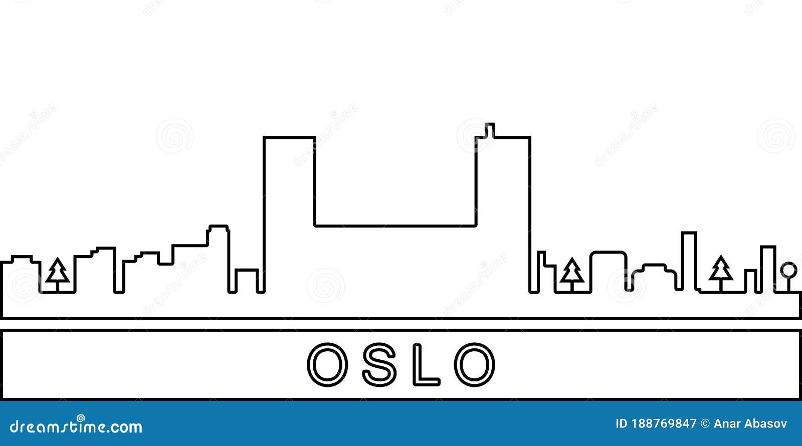 Oslo Detailed Skyline Icon. Element of Cities for Mobile Concept and ...