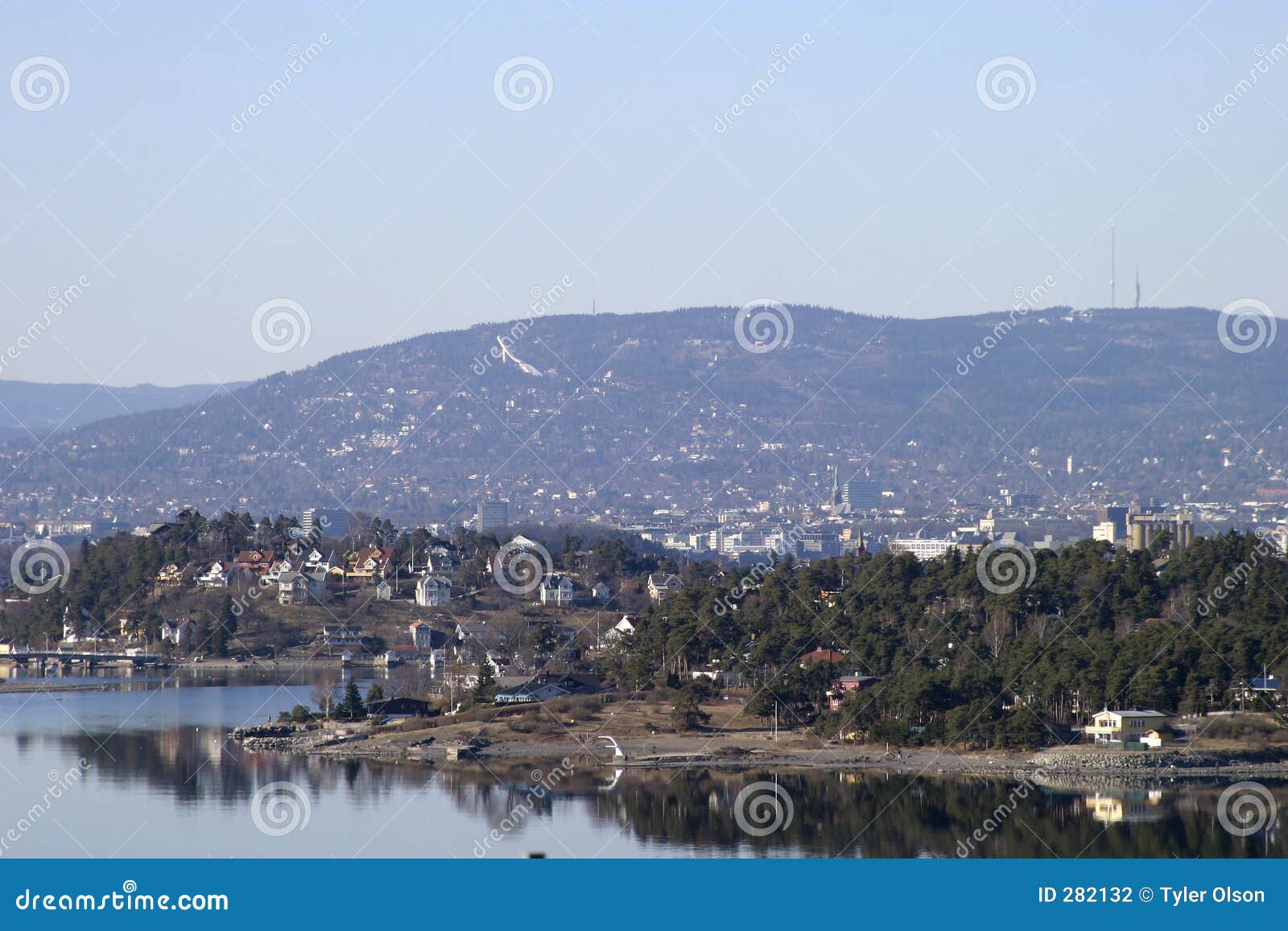 Oslo Fjord stock photo. Image of scandinavian, nature, mystic - 282132