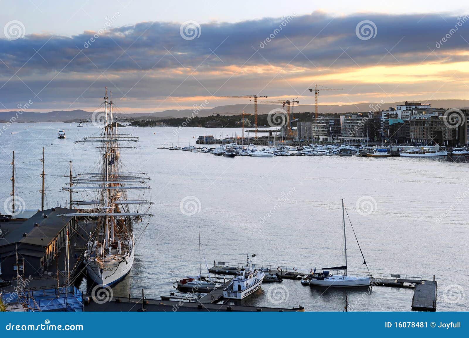Oslo harbor stock image. Image of europe, building, northern - 16078481