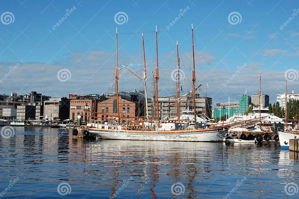 Oslo harbor stock image. Image of galeon, fjord, norway - 20598149