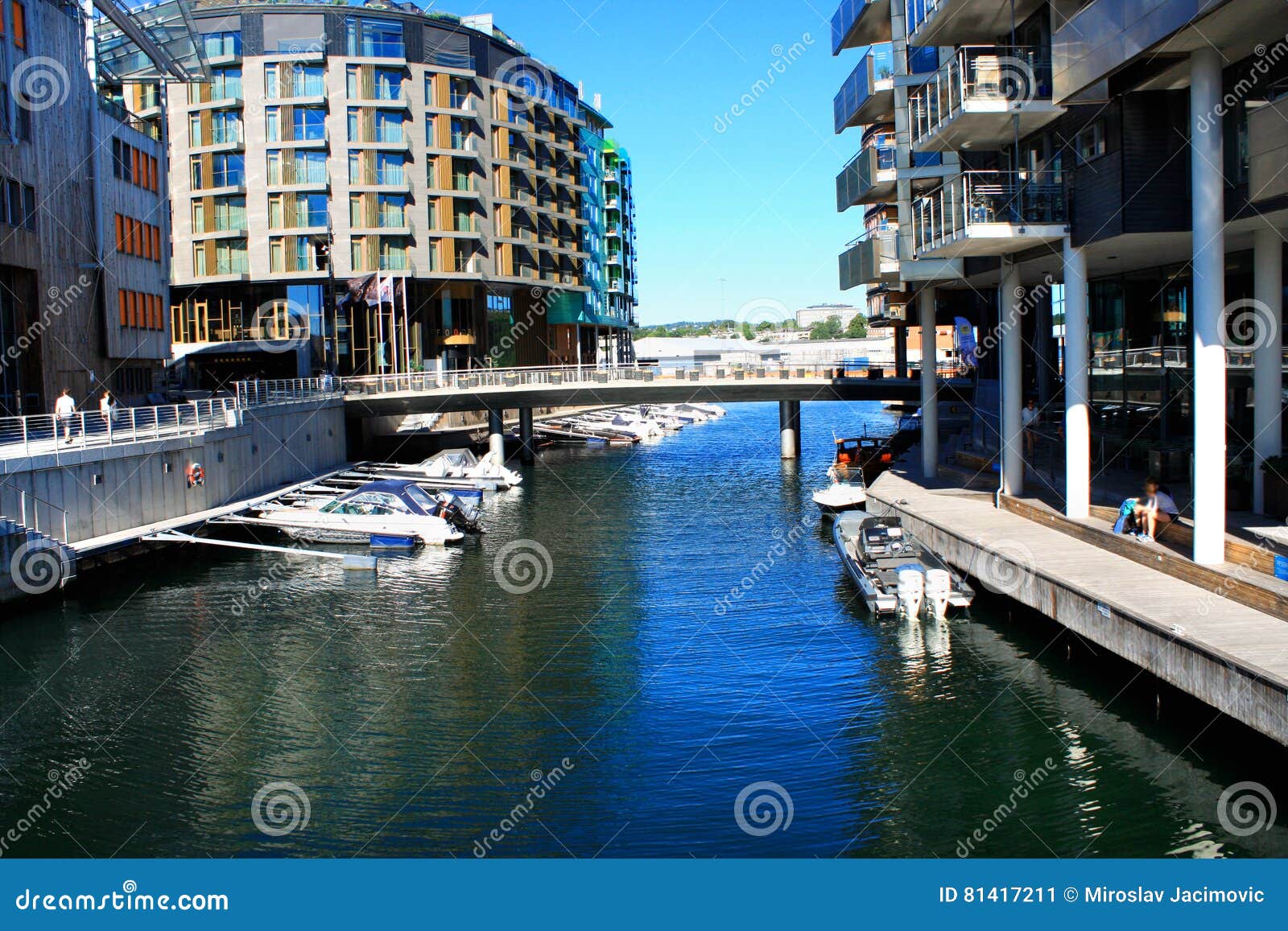 Oslo Harbour and on Background Some Modern Buildings. Editorial Photo ...