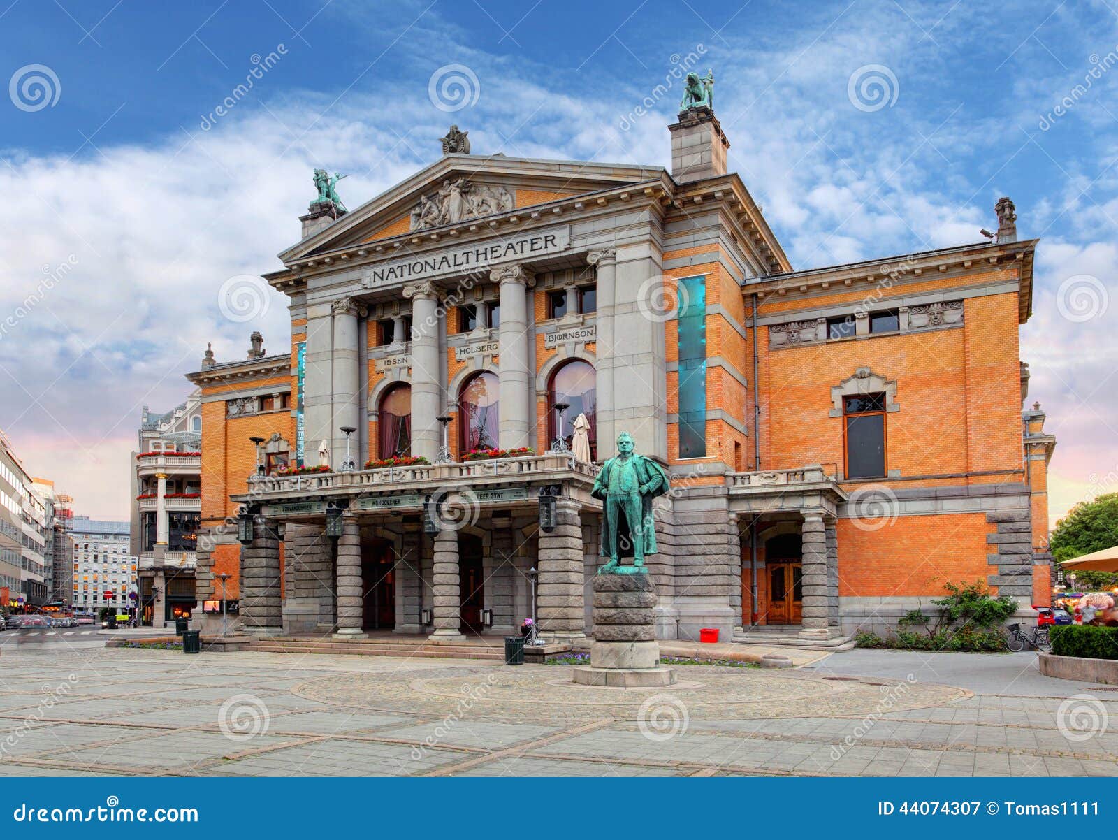 Oslo National Theatre, Norway Stock Image - Image of dramatic ...