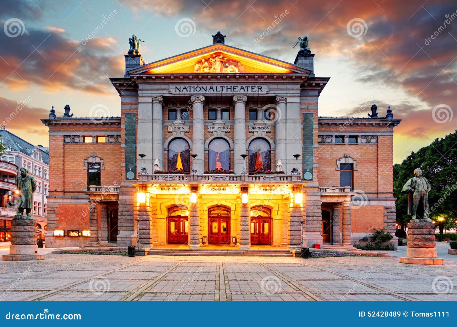 Oslo National Theatre, Norway Stock Image - Image of place, ibsen: 52428489