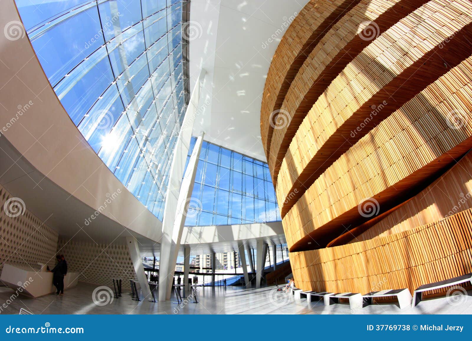 Oslo-Oper - Innenarchitektur Redaktionelles Stockfoto - Bild von ...