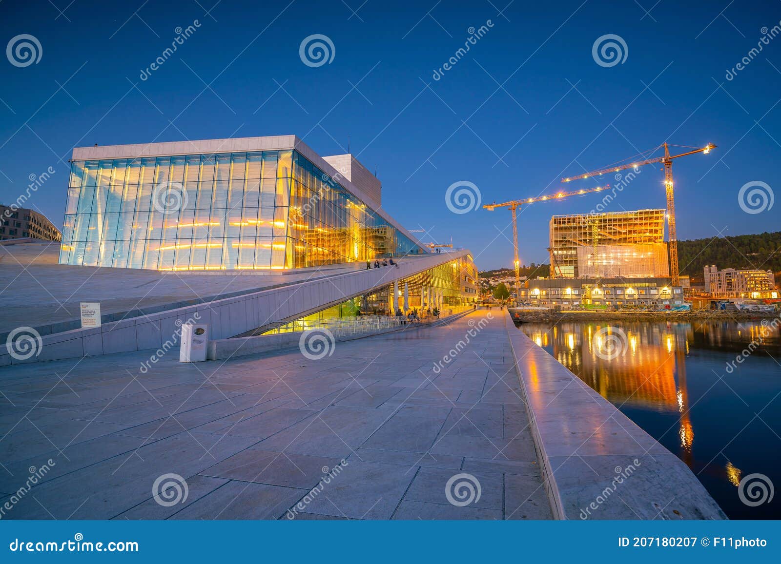 Oslo Skyline and Opera House in Norway Editorial Photography - Image of ...