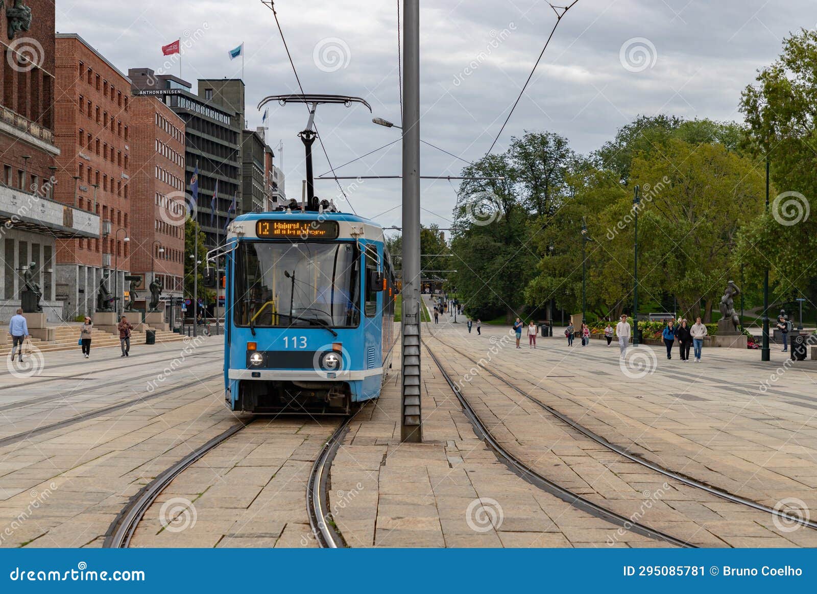 Oslo Tram editorial photo. Image of city, norway, transportation ...