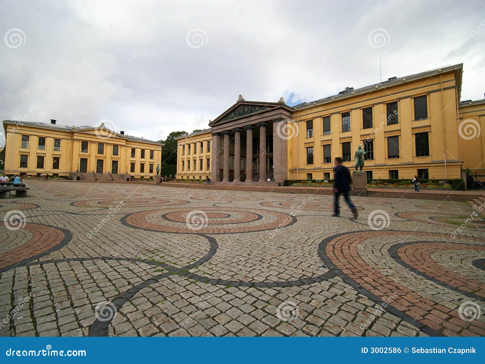 Oslo university stock photo. Image of patterned, facade - 3002586