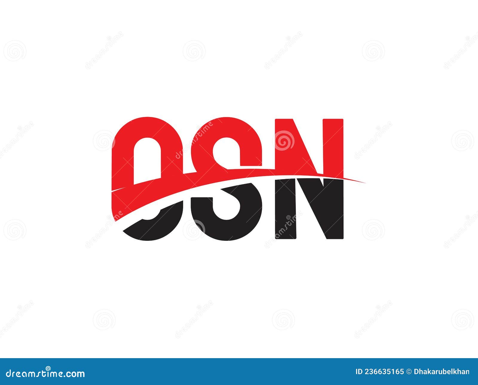 OSN Letter Initial Logo Design Vector Illustration Stock Vector ...