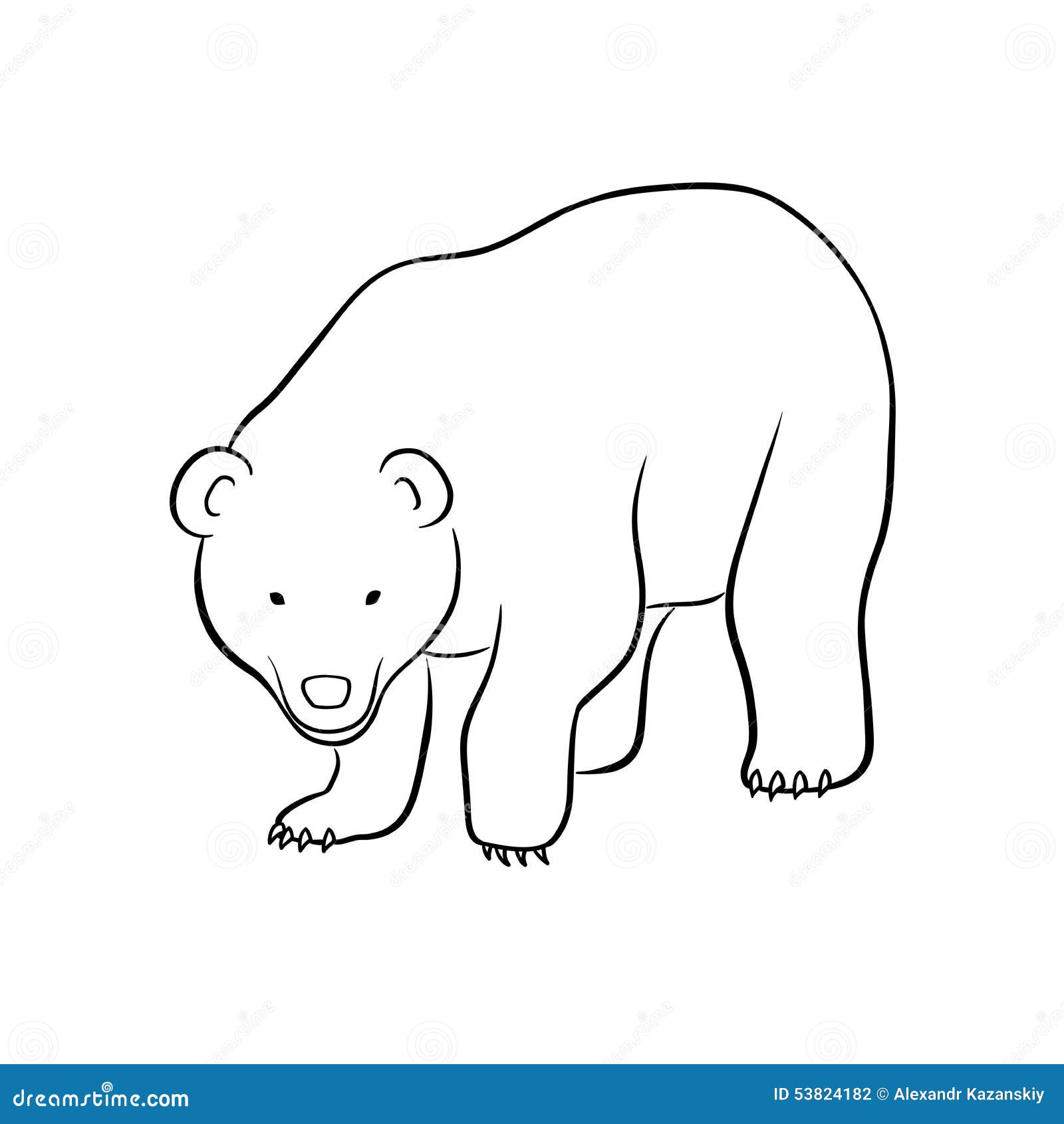 Oso ilustración del vector. Ilustración de acuerdo, americano - 53824182