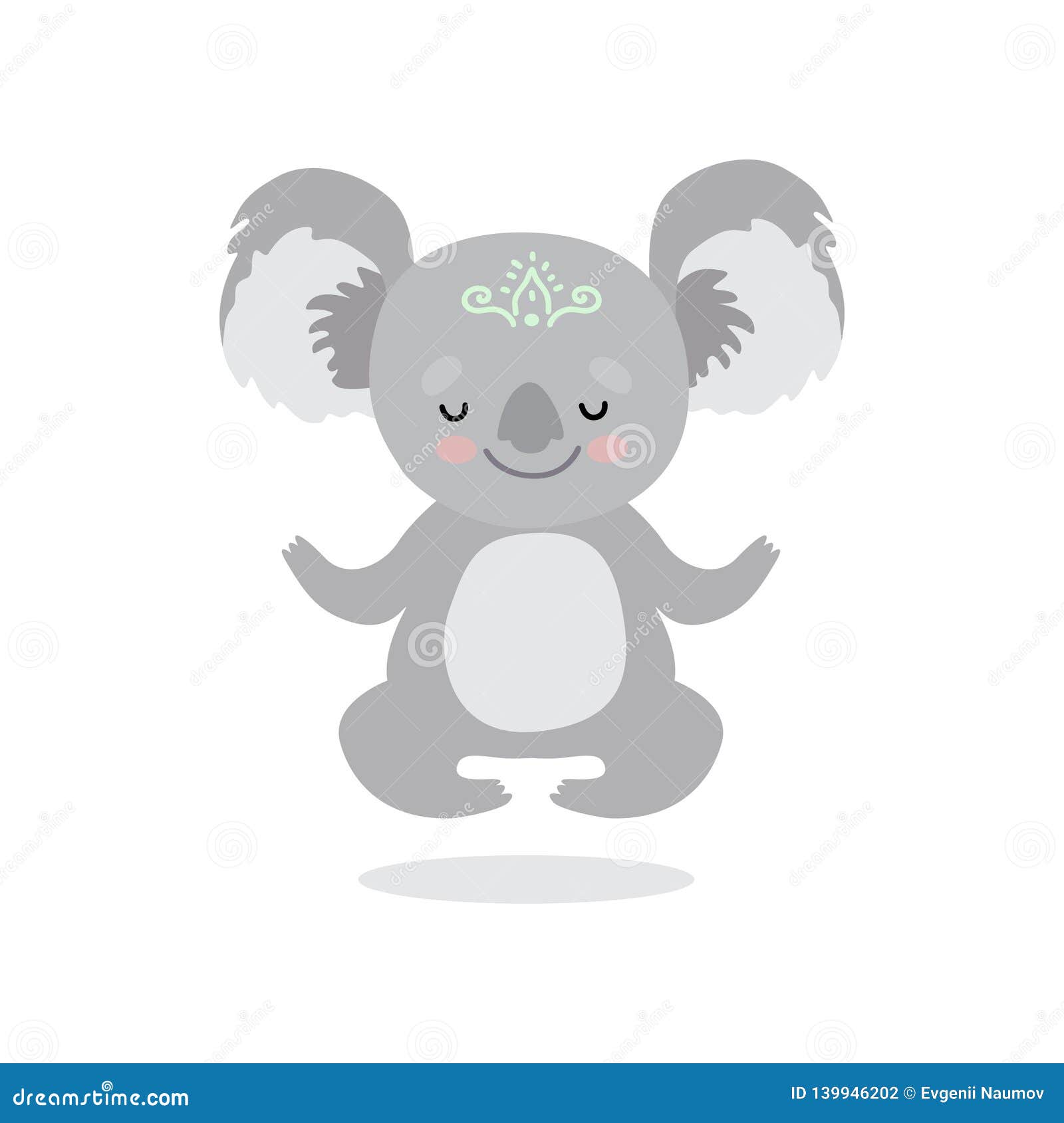Oso De Koala Lindo Que Medita, Ejemplo Dulce De Grey Humanized Animal ... Oso De Koala Lindo Que Medita, Ejemplo Dulce De Grey Humanized Animal ...