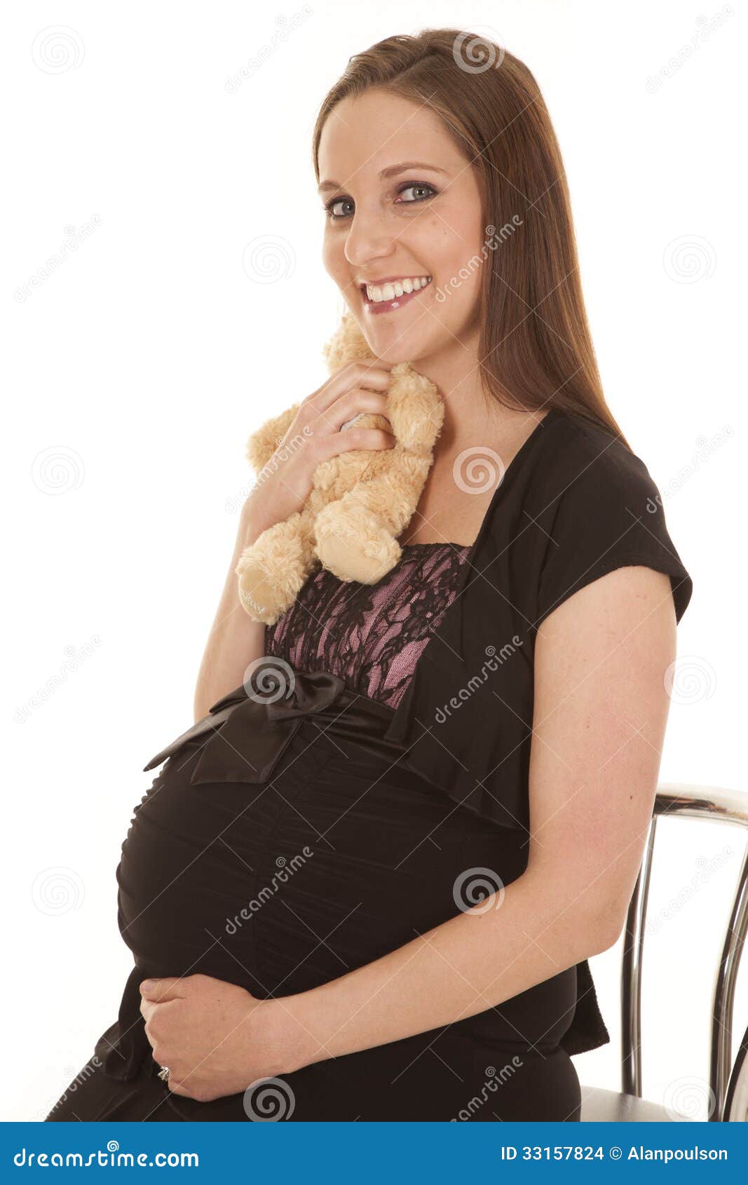 Oso embarazada del abrazo foto de archivo. Imagen de vientre - 33157824