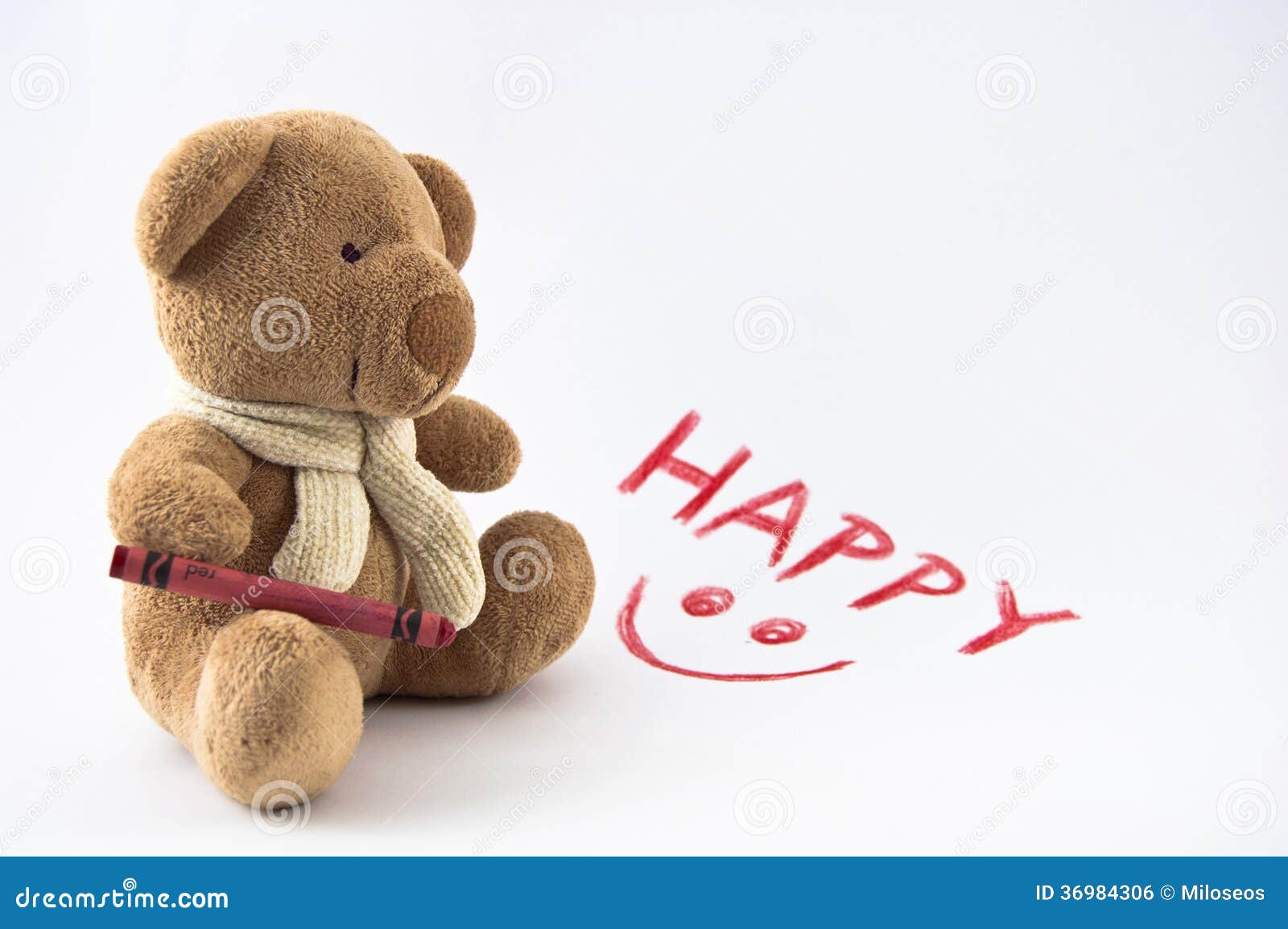 Oso feliz de Tedy foto de archivo. Imagen de feliz, sonrisa - 36984306