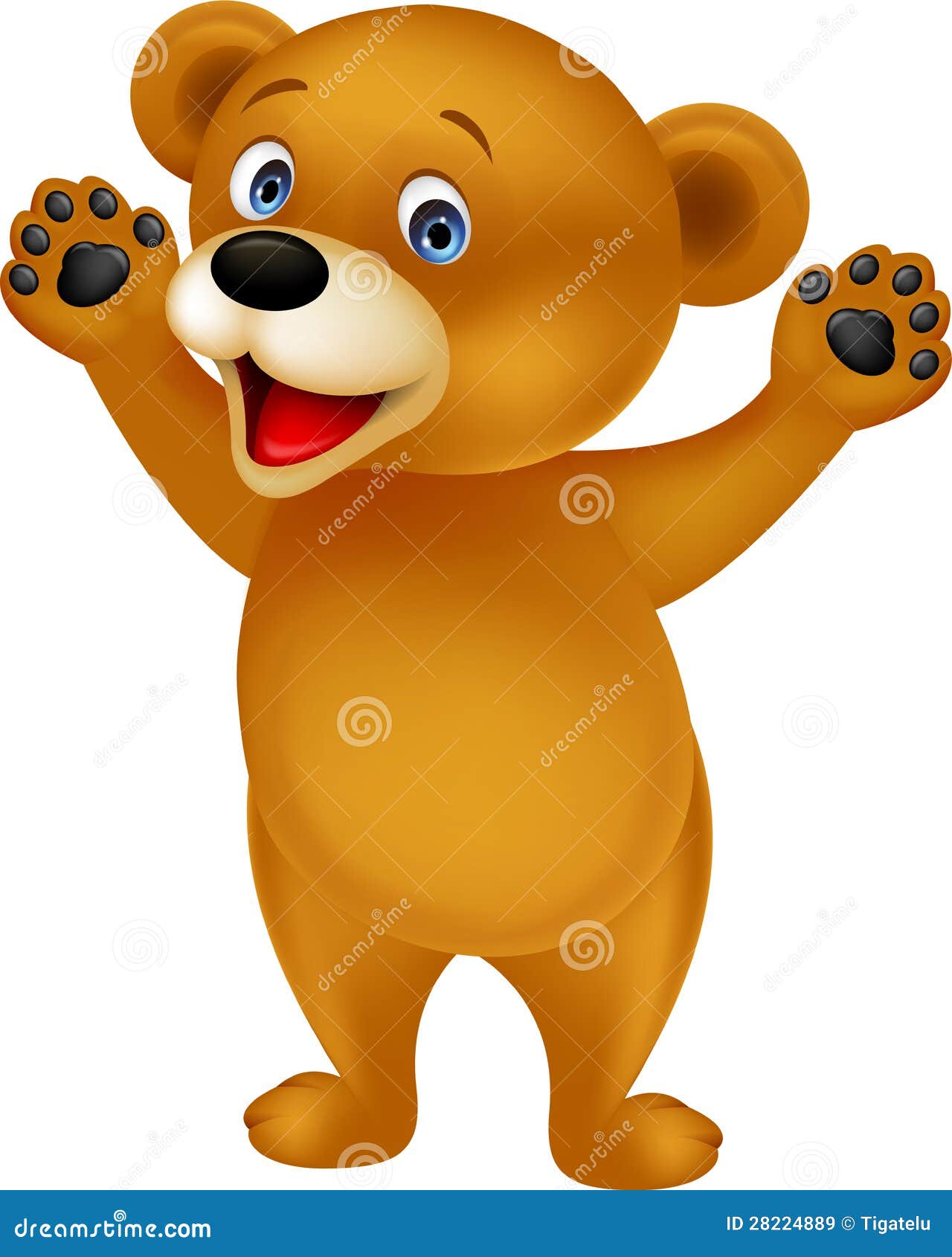 Oso feliz del bebé ilustración del vector. Ilustración de cachorro ...