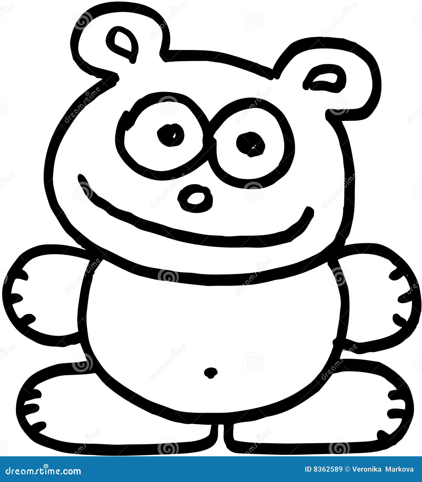 Oso loco ilustración del vector. Ilustración de salvaje - 8362589