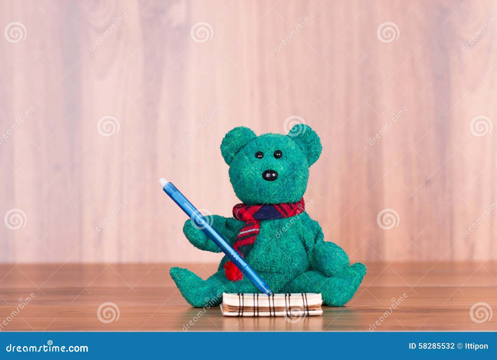 Oso verde foto de archivo. Imagen de aislado, escritura - 58285532