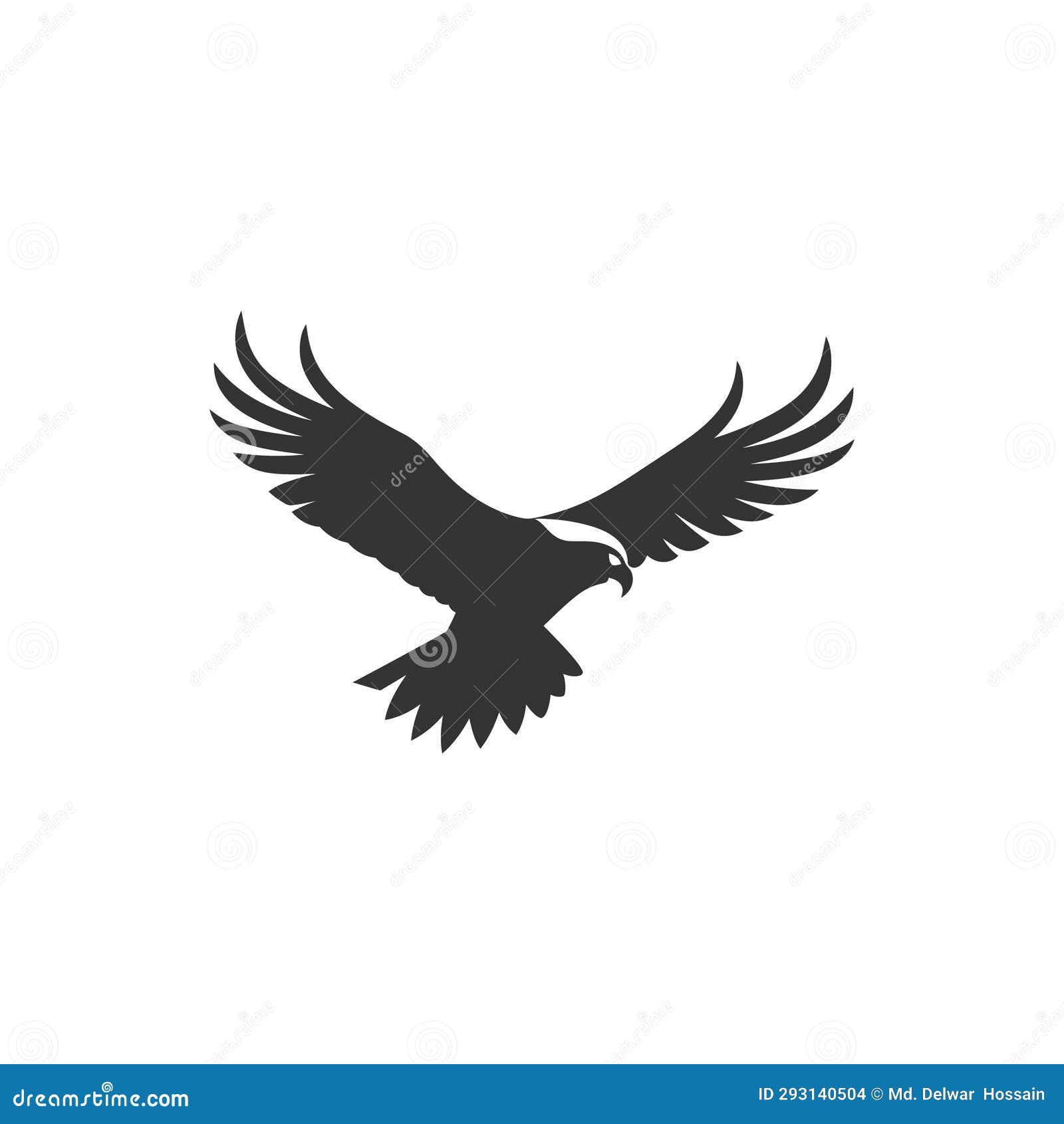Osprey bird icon stock vector. Illustration of falcon - 293140504