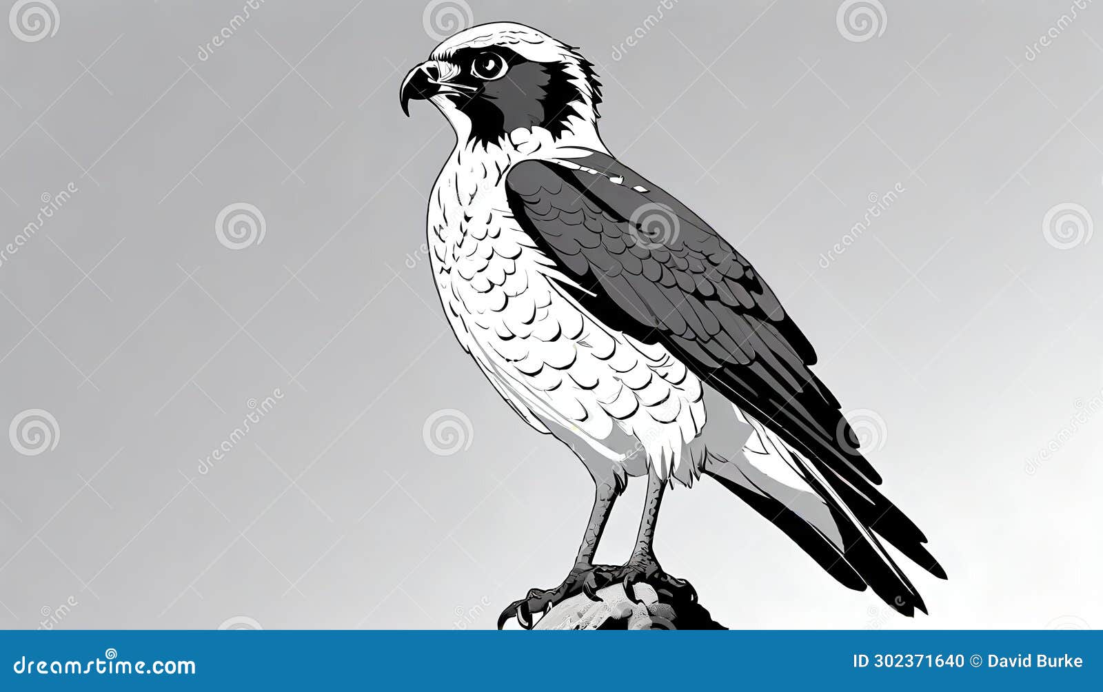 Eagle Raptor Logo Of Predator Bird Template Icon Vector Illustration ...