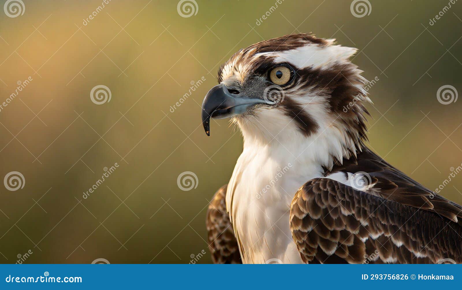 Osprey portrait stock illustration. Illustration of color - 293756826