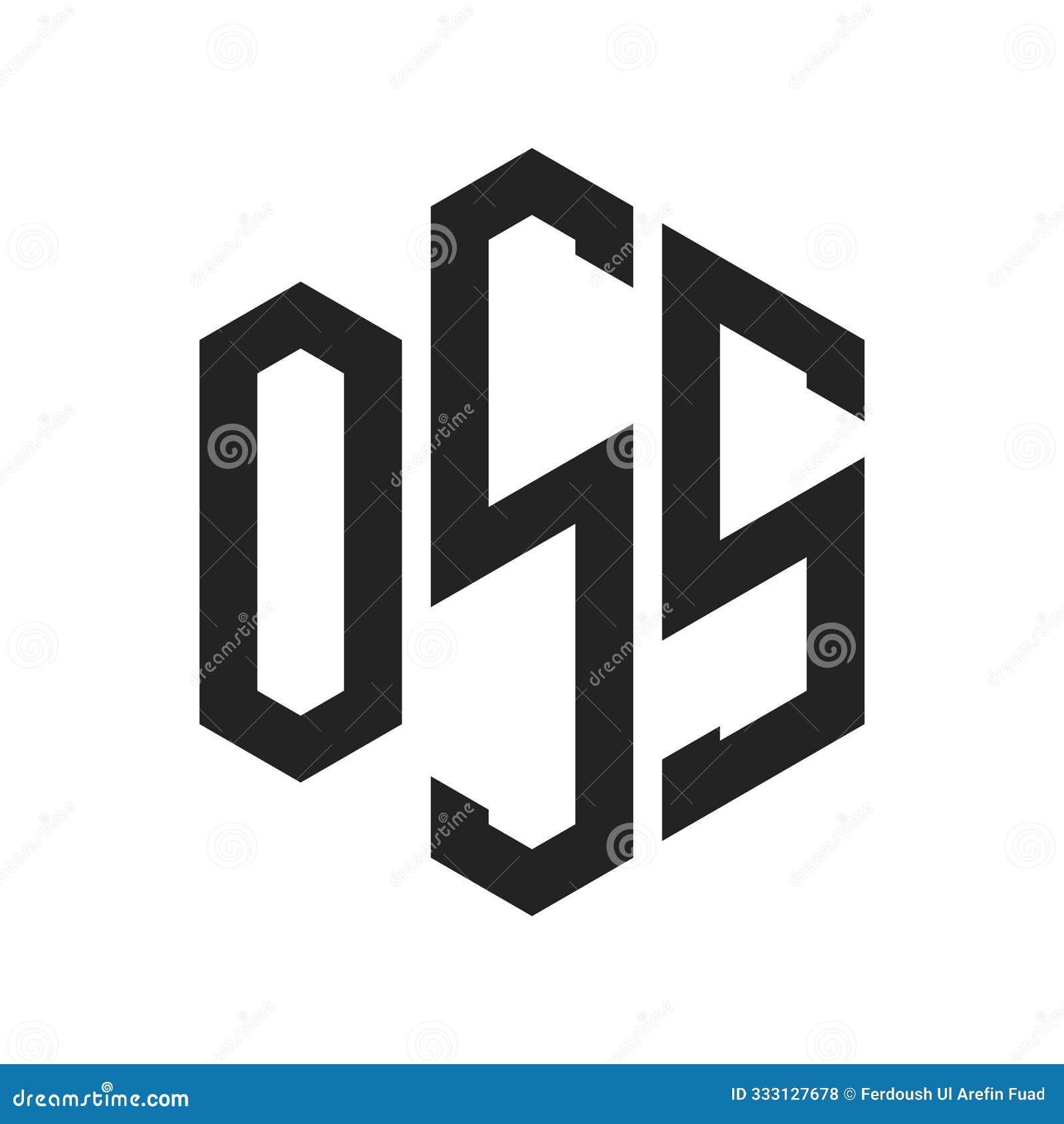 OSS Logo Design. Initial Letter OSS Monogram Logo Using Hexagon Shape ...