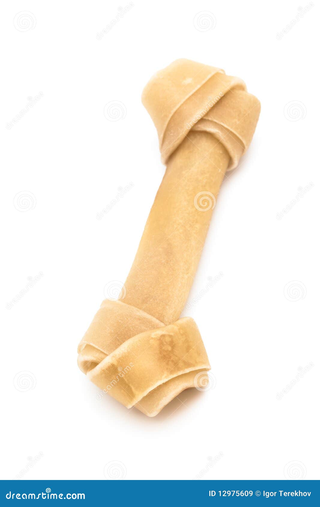 Osso per un cane immagine stock. Immagine di isolato - 12975609