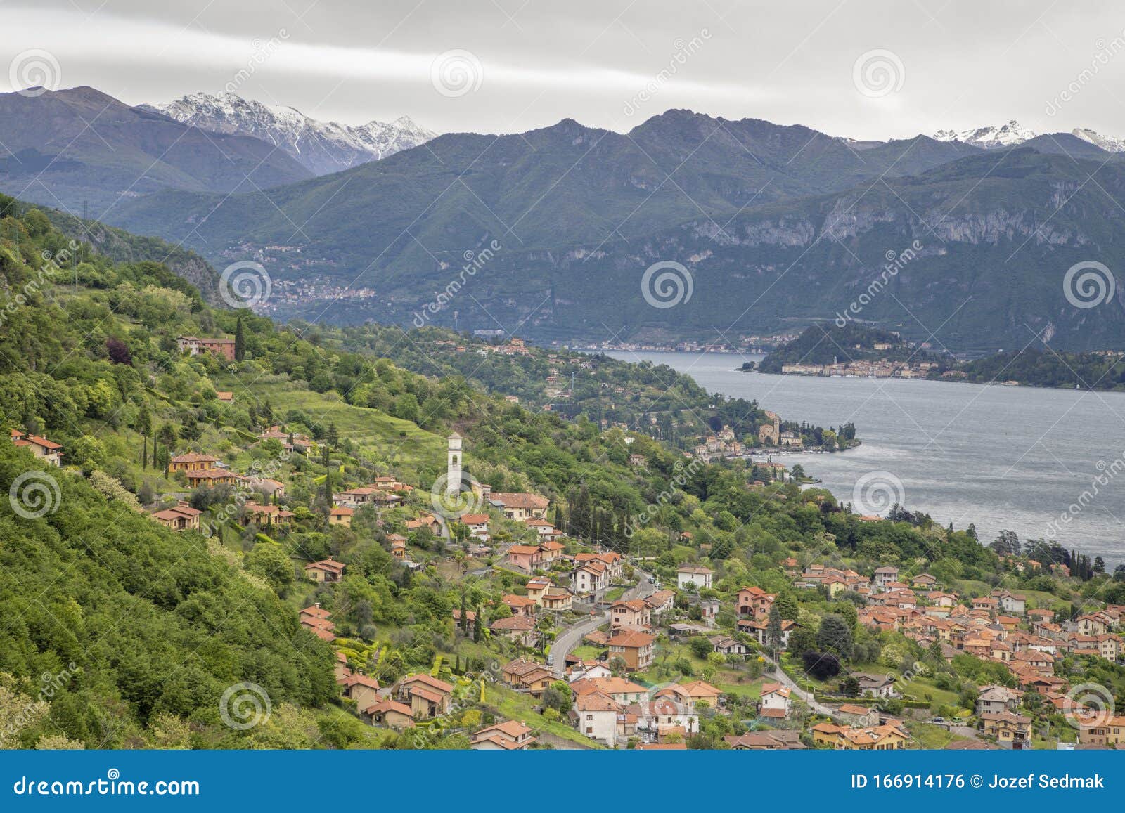 Ossuccio - the Little Town at Como Lake Stock Photo - Image of nature ...